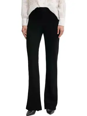 Joseph Ribkoff Flared Trousers With Elasticated Waist - Black