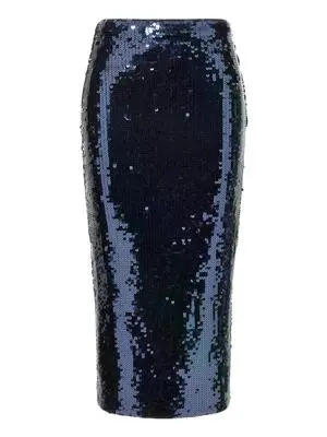 ROTATE BY BIRGER CHRISTENSEN Sequin Pencil Skirt - Blue