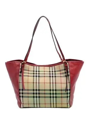 Burberry Haymarket Check Canterbury Tote Bag - Brown