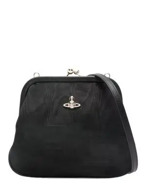 VIVIENNE WESTWOOD Orb-detail Clutch - Black
