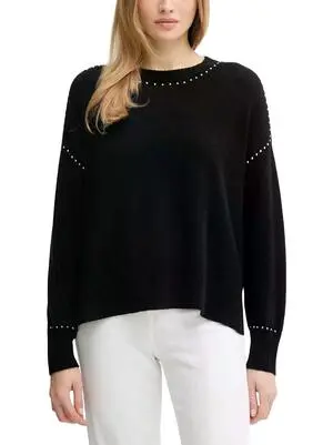 Joseph Ribkoff Studded Knitted Sweat - Black