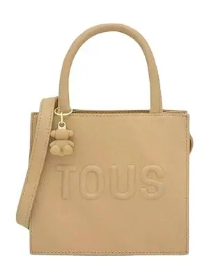 TOUS Embossed Logo Tote - Neutrals