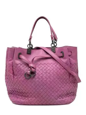 Bottega Veneta Nappa Intrecciato Bucket Bag - Pink