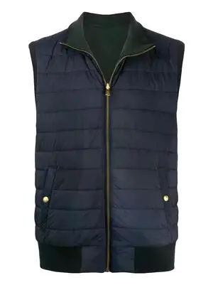 Ralph Lauren Purple Label Padded Waistcoat Jacket - Blue