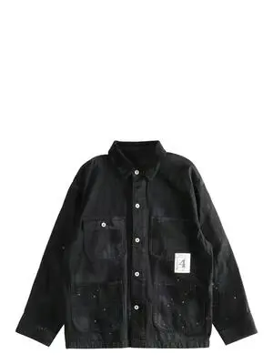 NEIGHBORHOOD Buttoned Corduroy-collar Jacket - Black