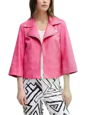 Joseph Ribkoff Zip-up Jacket - Pink