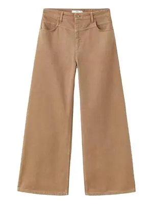Mango Wide Leg Jeans - Caramel