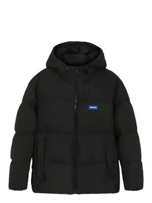 Hugo Logo-patch Padded Jacket - Black