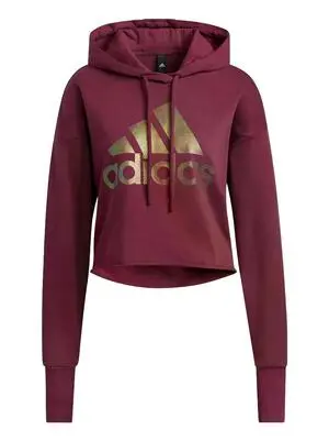 Adidas Logo-print Hoodie - Purple