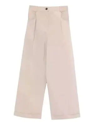 Brunello Cucinelli Cuffed-hem Trousers - Neutrals
