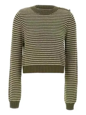 Liu Jo Striped Pattern Sweater - Green
