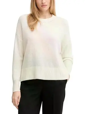 Joseph Ribkoff Embellished Split Hem Sweater - Neutrals