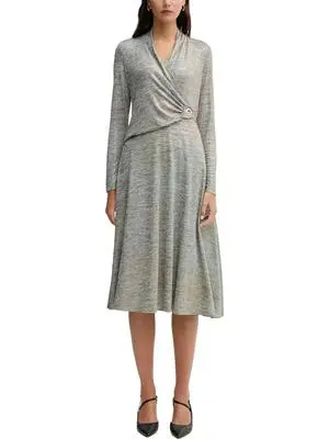 Joseph Ribkoff Chain-detail Midi Dress - Grey