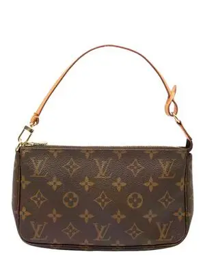 LOUIS VUITTON 2000 Monogram Pochette Accessoires - Brown