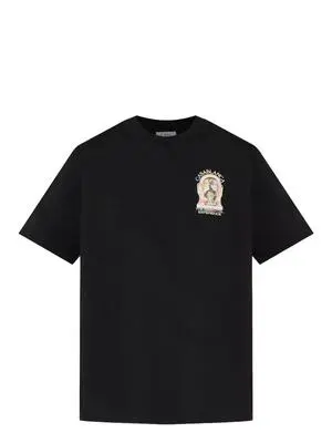 Casablanca Graphic-print Crew-neck T-shirt - Black
