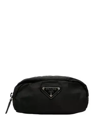 Prada 2000-2013 Mini Tessuto Pouch - Black