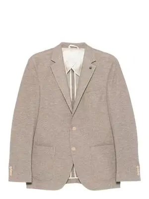 Karl Lagerfeld Smart Buttoned Blazer - Brown