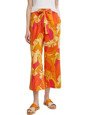JOSEPH RIBKOFF Floral-Pattern Trousers