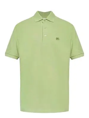 Etro Logo-embroidered Polo Shirt - Green