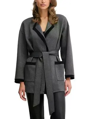 Joseph Ribkoff Belted Jacket - Grey