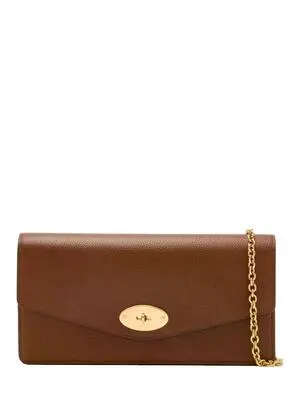 Mulberry Darley Chain-strap Clutch Bag - Brown
