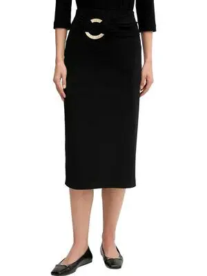 Joseph Ribkoff Embellished Midi Skirt - Black