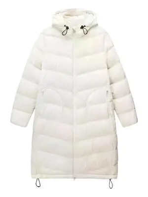 NAPAPIJRI Hooded Chevron Coat - Neutrals
