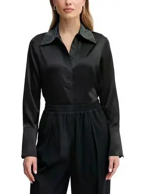 Joseph Ribkoff Collar Embellishment Shirt - Black