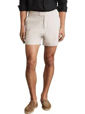 REISS Side-adjuster Swim Trunks - Off White