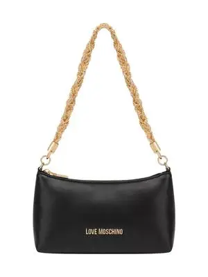 Moschino Chain Shoulder Bag - Black