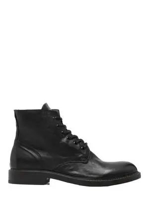 LEQARANT Lace-up Boots - Black