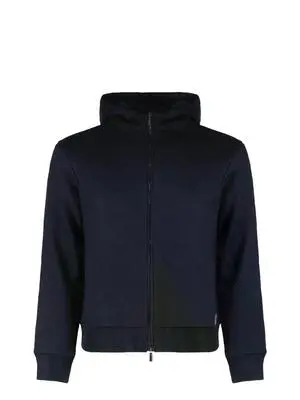MOORER Zip Hoodie Blue