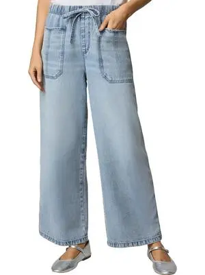 Splendid Denim Drawstring Pants Medium Wash
