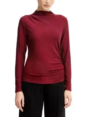 Joseph Ribkoff Gathered Top - Red