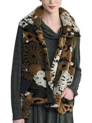 LUUKAA Eira Textured Vest Olive