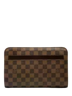 LOUIS VUITTON 2005 Damier Ebene Saint Louis Pochette - Brown