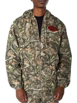 VON DUTCH Camo Zip-up Hoodie - In The Woods