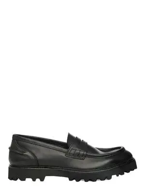 GIULIANO GALIANO Kobra Lug-sole Loafers - Black