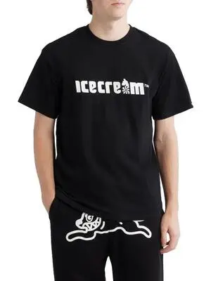 ICECREAM Classico Graphic T-shirt - Black
