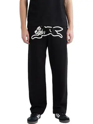 ICECREAM Running Dog Drawstring Sweatpants - Black