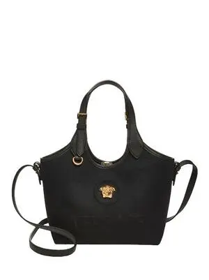Versace La Medusa Mini Tote - Black-versace Gold