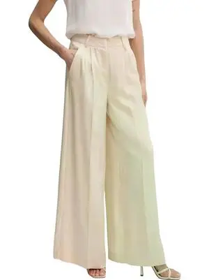 FRACOMINA Pleated Wide-leg Trousers - Neutrals
