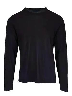 PYA Fine-knit Long-sleeve T-shirt - Black