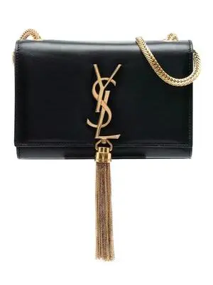 Saint Laurent Monogram Kate Tassel Crossbody Bag - Black