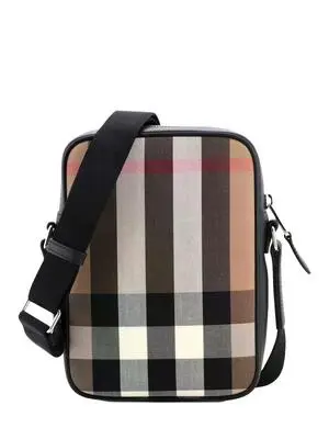 Burberry Vintage Check Canvas Crossbody Bag - Brown