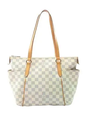 LOUIS VUITTON 2009 Damier Azur Totally PM Tote Bag White