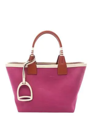 Hermès 2022 Toile And Swift Steeple 25 Tote Bag - Pink