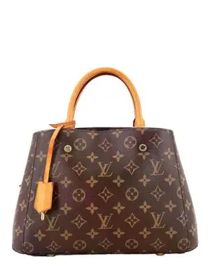LOUIS VUITTON Montaigne Handbag Monogram Canvas Bb - Brown