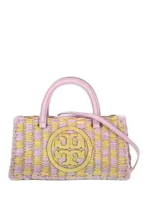 Tory Burch Small Ella Logo-appliqué Tote Bag - Purple