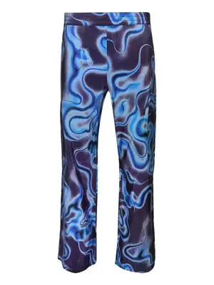 CASELLA MEYER Printed Trousers - Purple